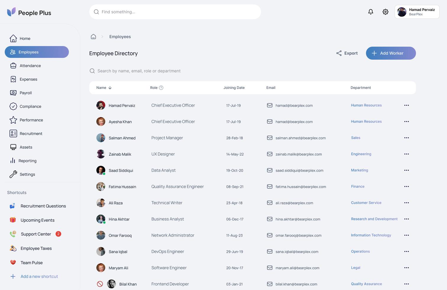 PeoplePlus - Empower Your Team with Comprehensive HR Management.